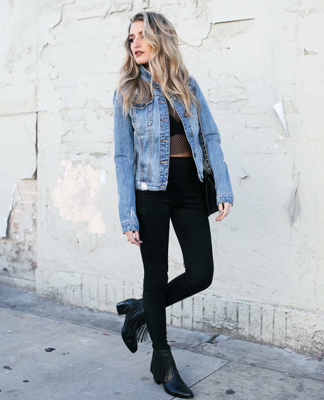 Denim Jacket and Mesh